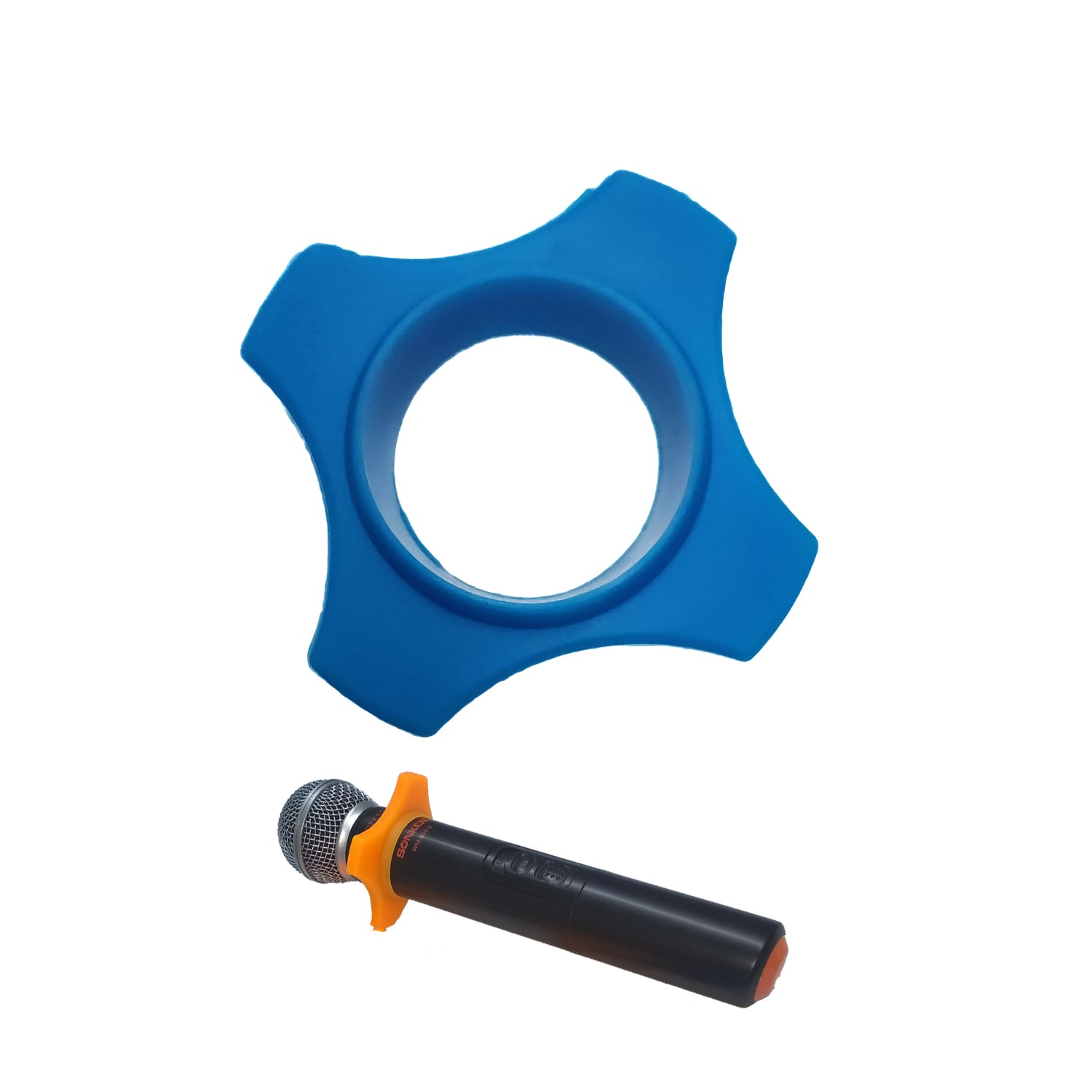 Anti-Roll Microphone Table Stand (1x Blue)