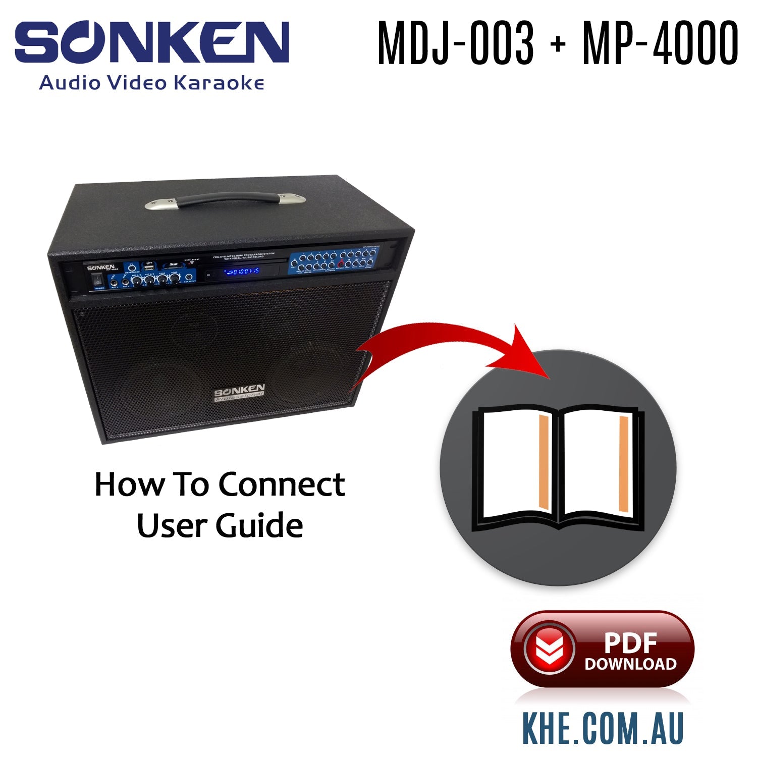 How To Connect Guide - DJ Buster (Series MDJ-003) and MP4000